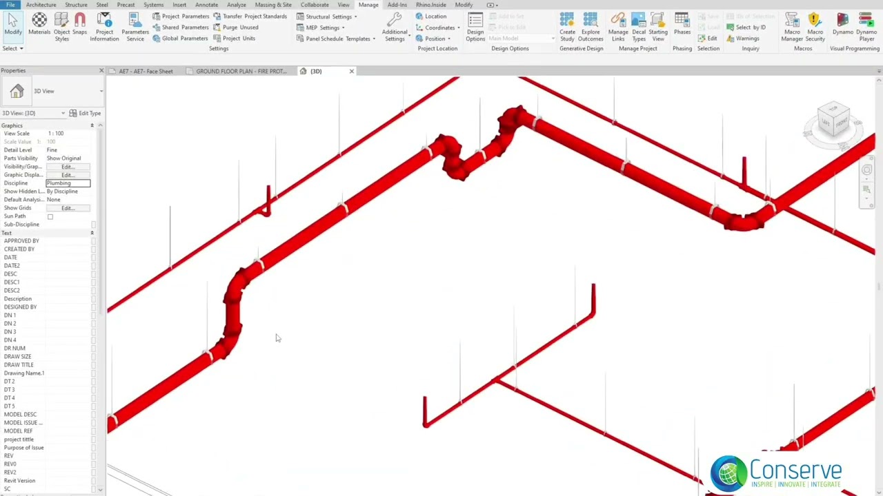 Automated Pipe Support for MEP Systems in Revit with Dynamo