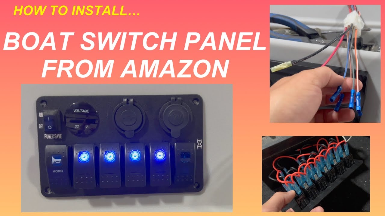 Installing Amazon Marine Switch Panel - 6 Switch Panel on Pontoon