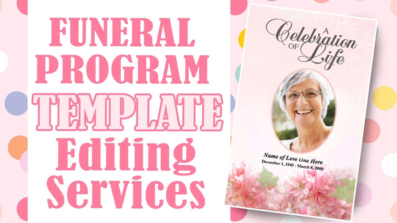 Funeral Program Template Editing Services