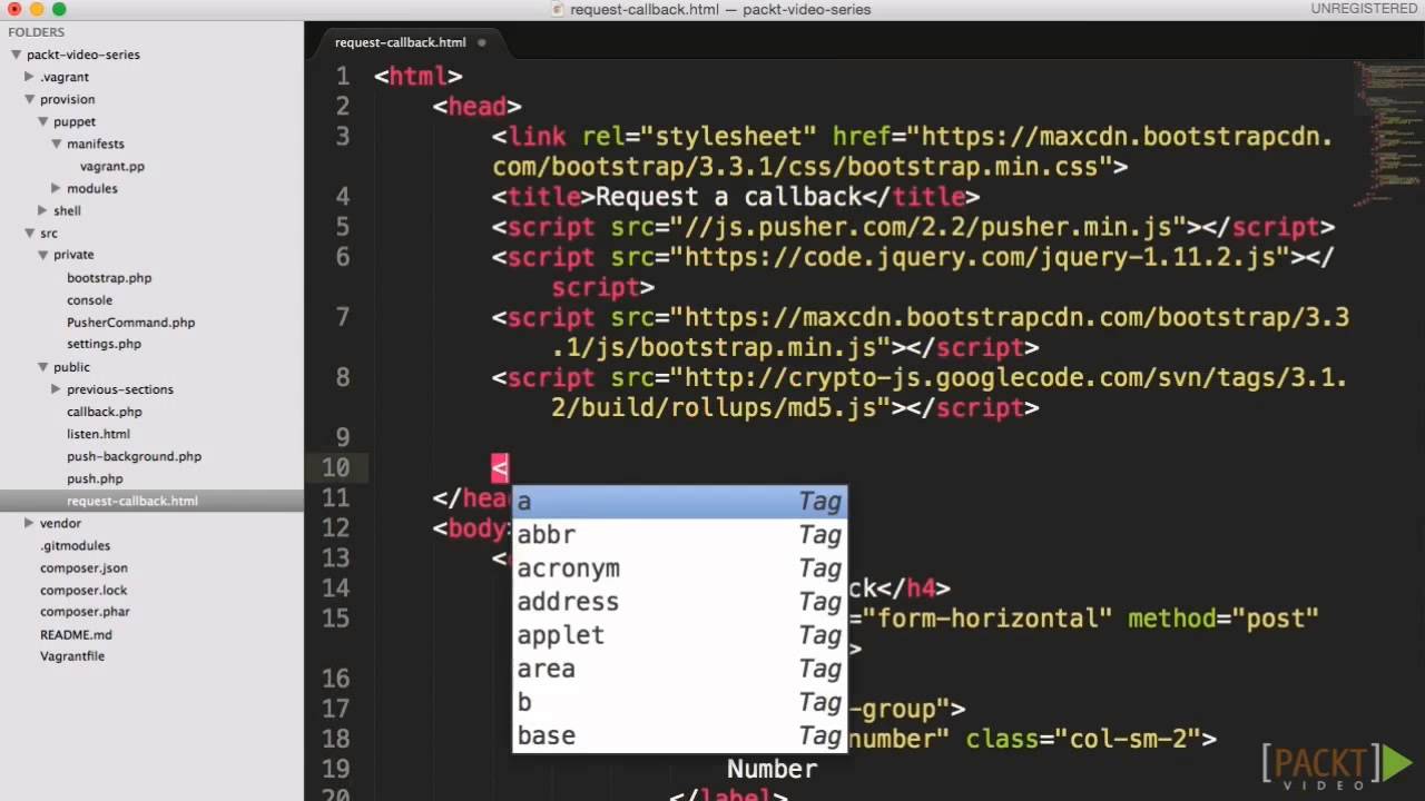 Requesting a Callback | packtpub.com