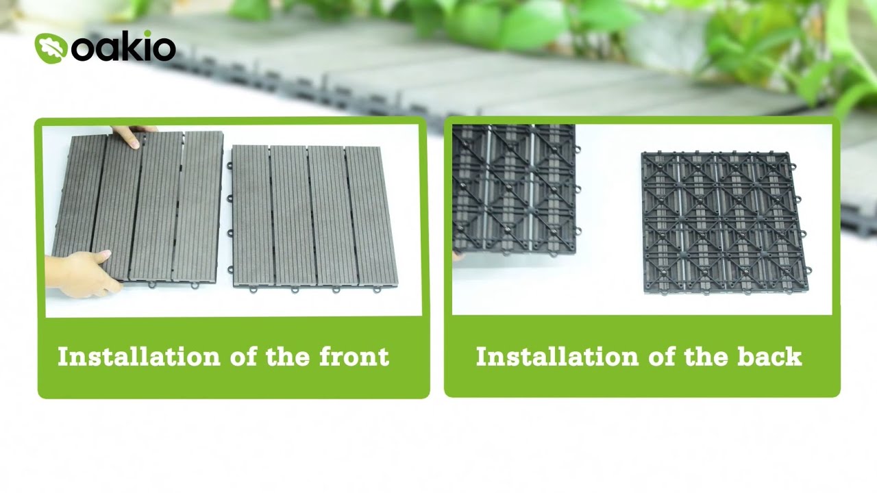 How to Install Composite Deck Tiles | Oakio