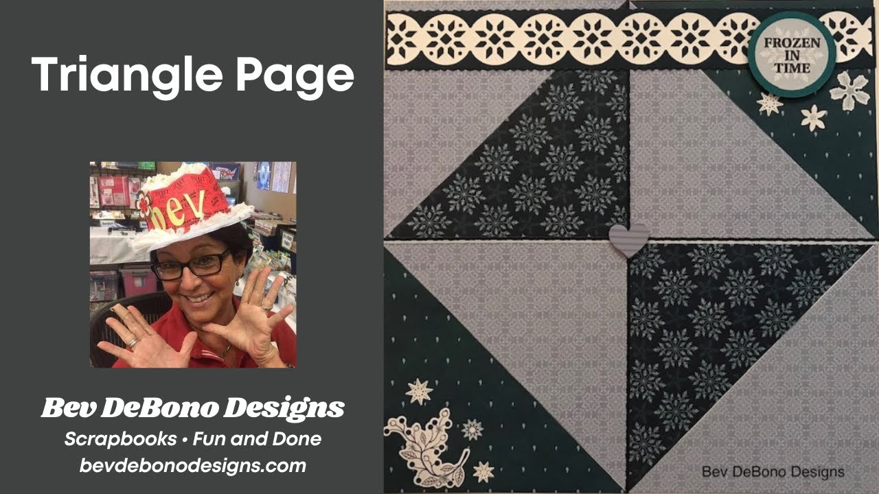 Technique Class: Fast Triangle Page using the Creative Memories 12” Trimmer & Border Punches