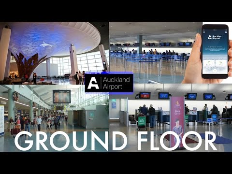 CHECK IN, ARRIVALS at Auckland International Airport