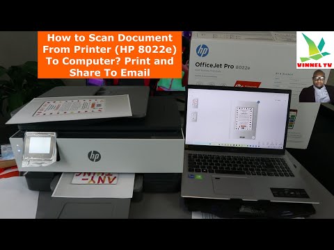 How to Scan Documents From Printer (HP OfficeJet 8022e) To Computer? Print and Share To Email