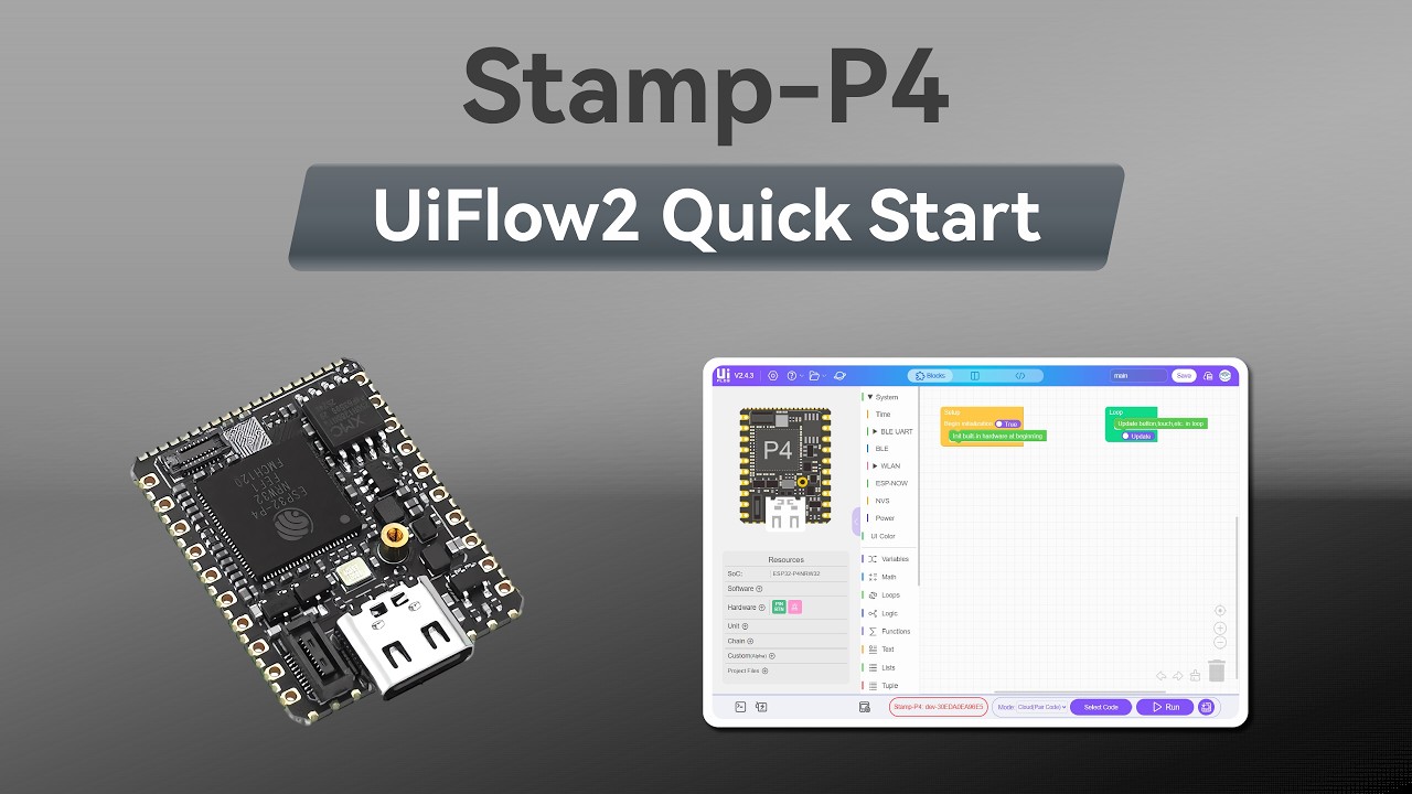 Stamp-P4 | UIFlow 2.0 Device Basic Tutorial