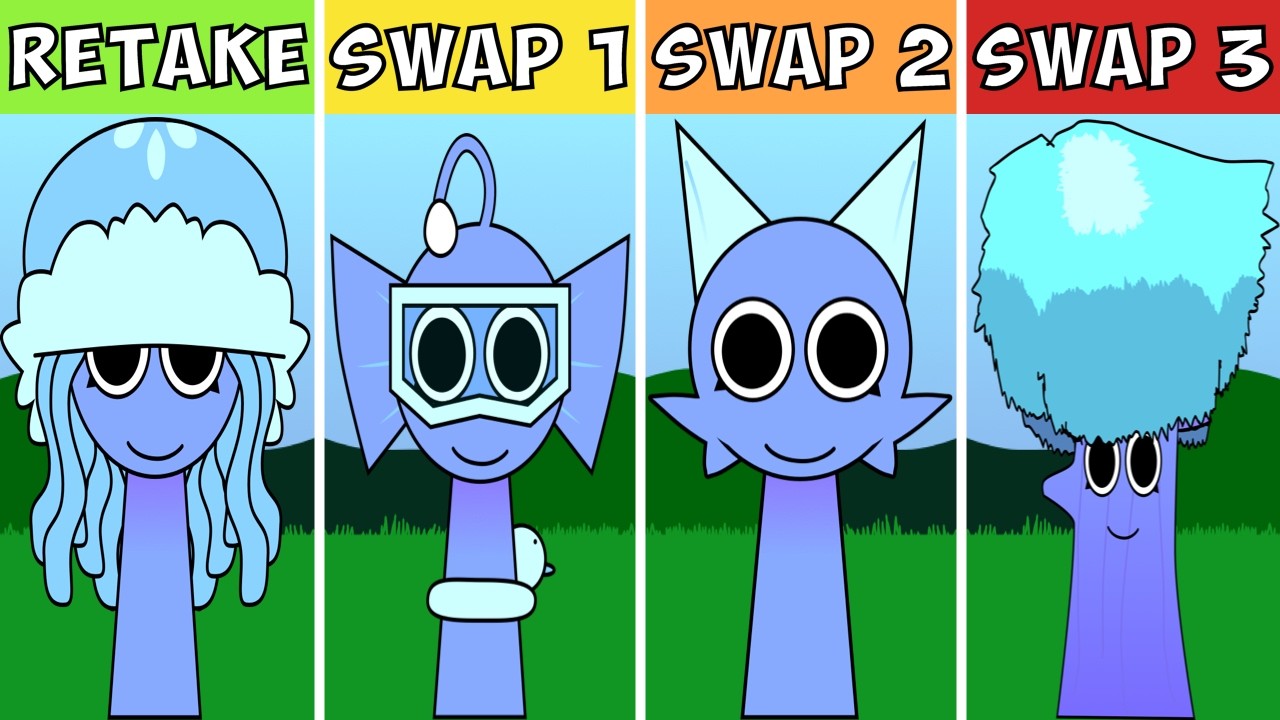 EVERY Characters From Sprunki RETAKE Phase 1 Swap
