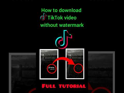 remove WATERMARK from TikTok video #tiktok #watermark