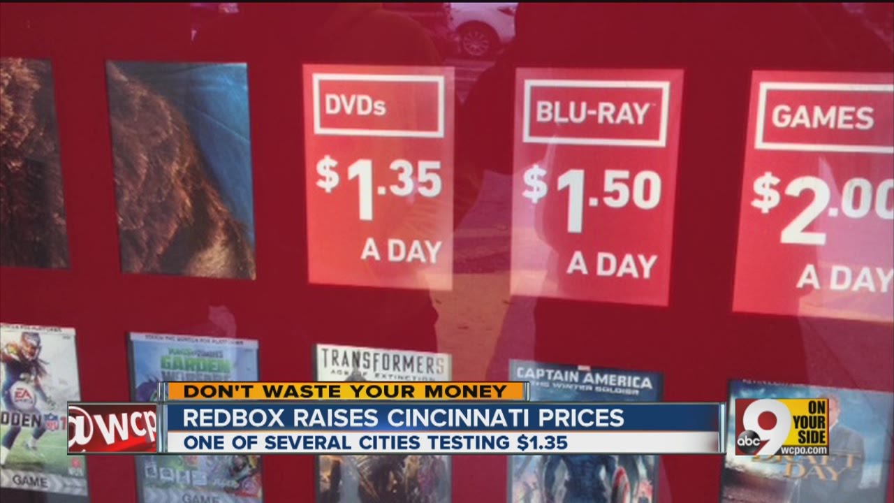 Redbox testing higher prices here