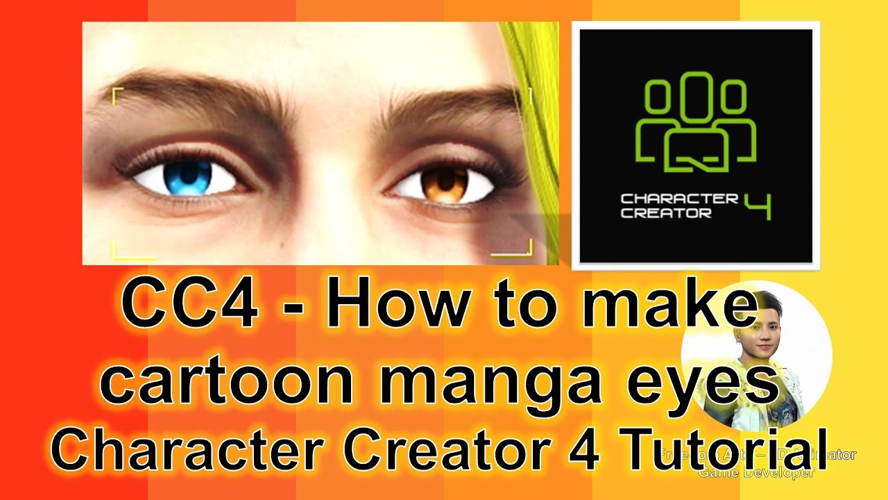 CC4 - How to make cartoon manga eyes - Character Creator 4 Tutorial