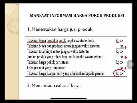 [Akuntansi Biaya] Harga Pokok Produksi Proses Costing - Pengantar