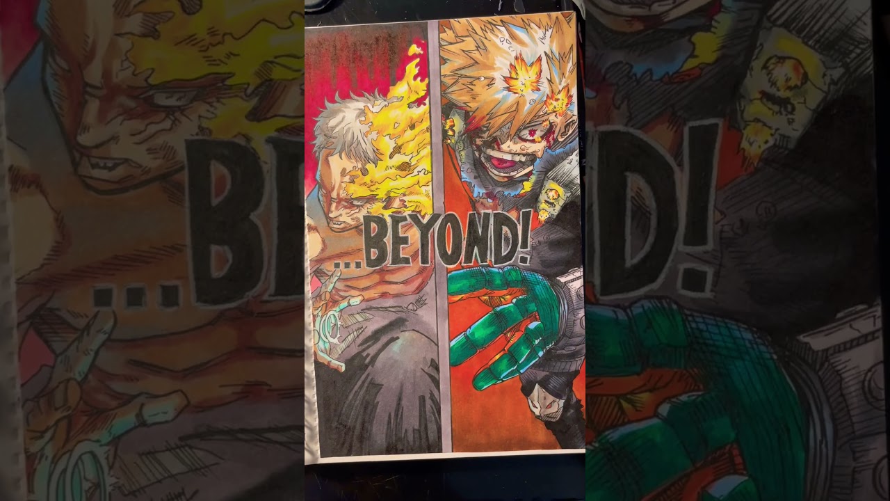 GO BEYOND PLUS ULTRA     #mha #animedrawing #anime #manga #shorts #myheroacadamia #deku #bakugou