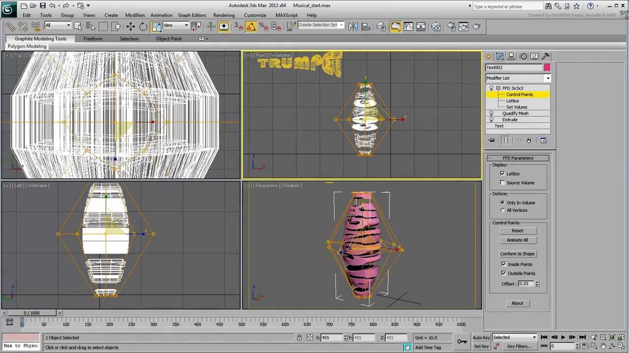 Animating Text in 3ds Max - Part 2 - Using Audio Files