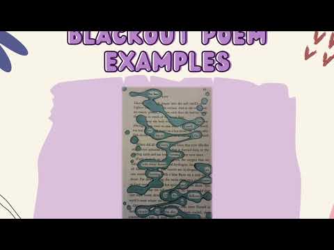 Blackout Poems Explainer Video for Children