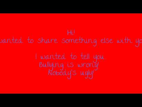 My opinion on Bullying in a short video....!