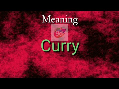 Curry (English in Kitchen) Meaning//Googul Dictionary//