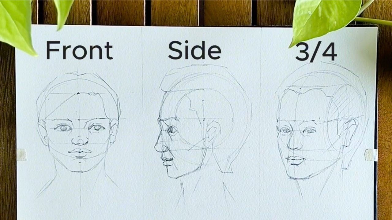 Loomis Method for Drawing a Head (and 2 more methods)