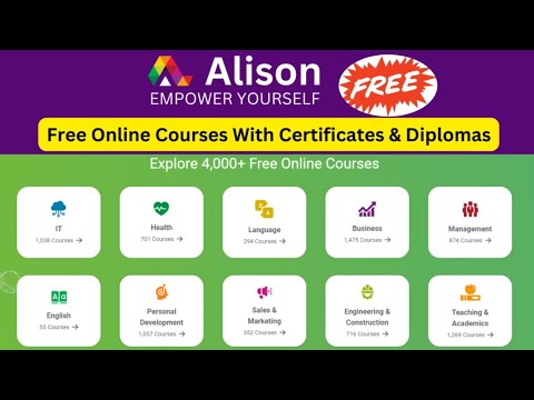 Alison free Diploma and certificate online course review