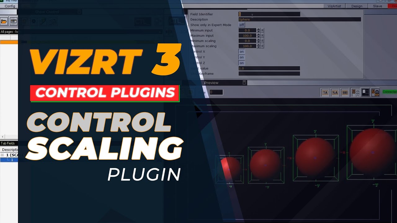 Vizrt Control Scaling Plugin tutorial
