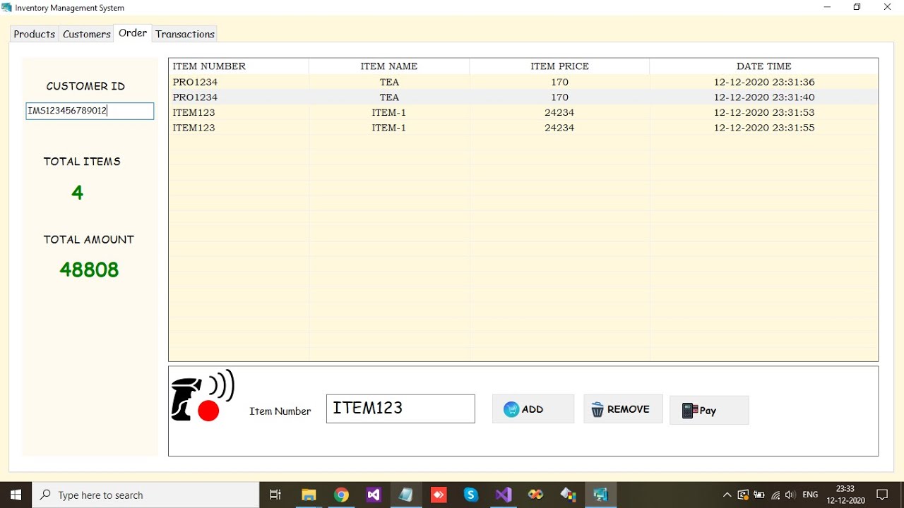 Complete Inventory Management System in c# Part-3