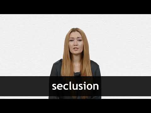 SECLUSION definition and meaning | Collins English Dictionary