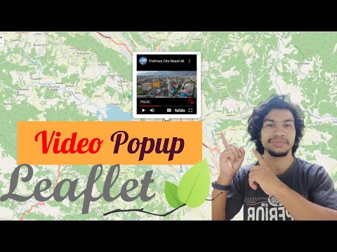 Marker Popup video with Leaflet | WebGIS | GeoDev