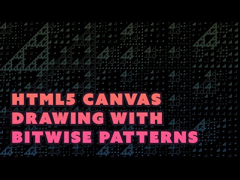HTML5 Canvas Drawing with Bitwise Patterns