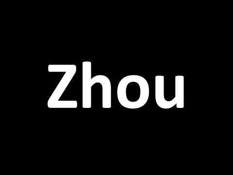 How to Pronounce 'Zhou' (Chinese)