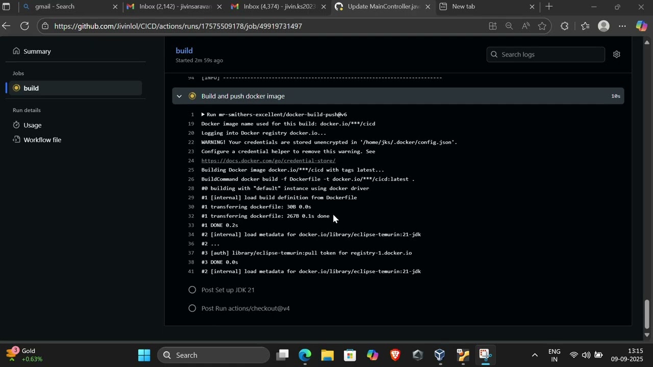 Complete CICD pipeline for a Dummy Spring Boot Application using GitHub Actions