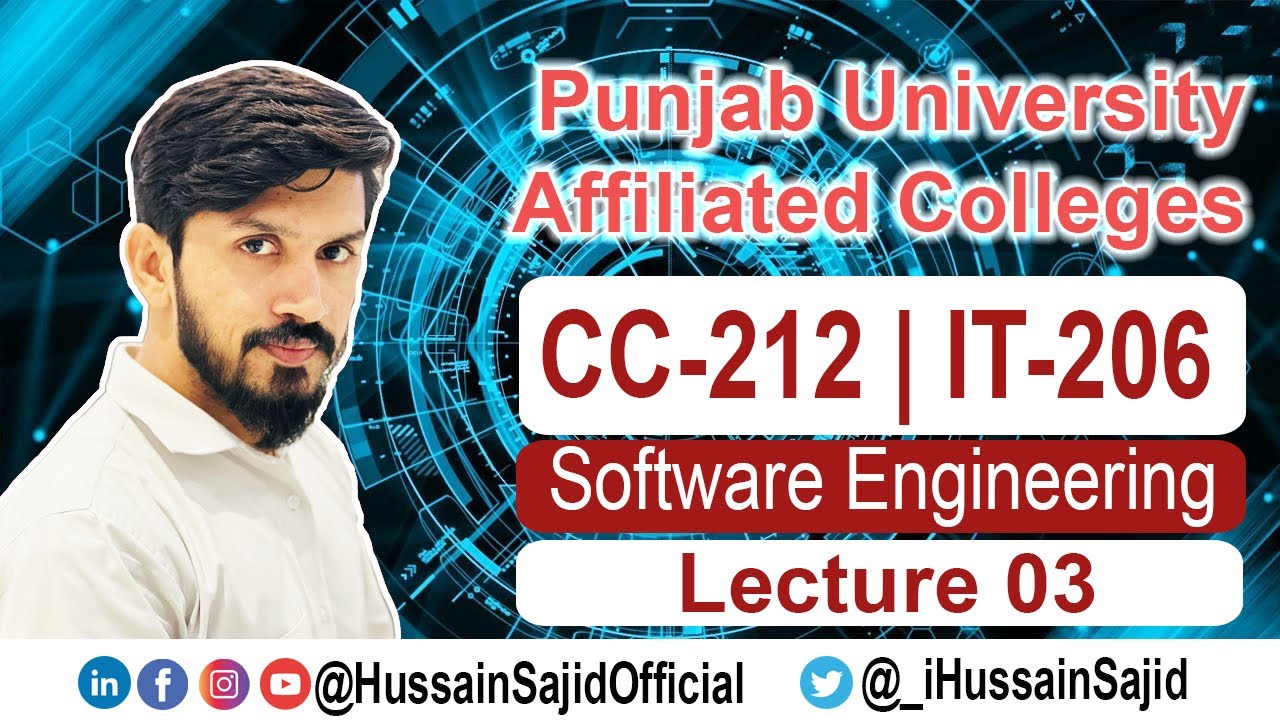 CC-212 | IT-206 | Lecture 3 | Software Engineering | Software Engineering Ethics | Hussain Sajid
