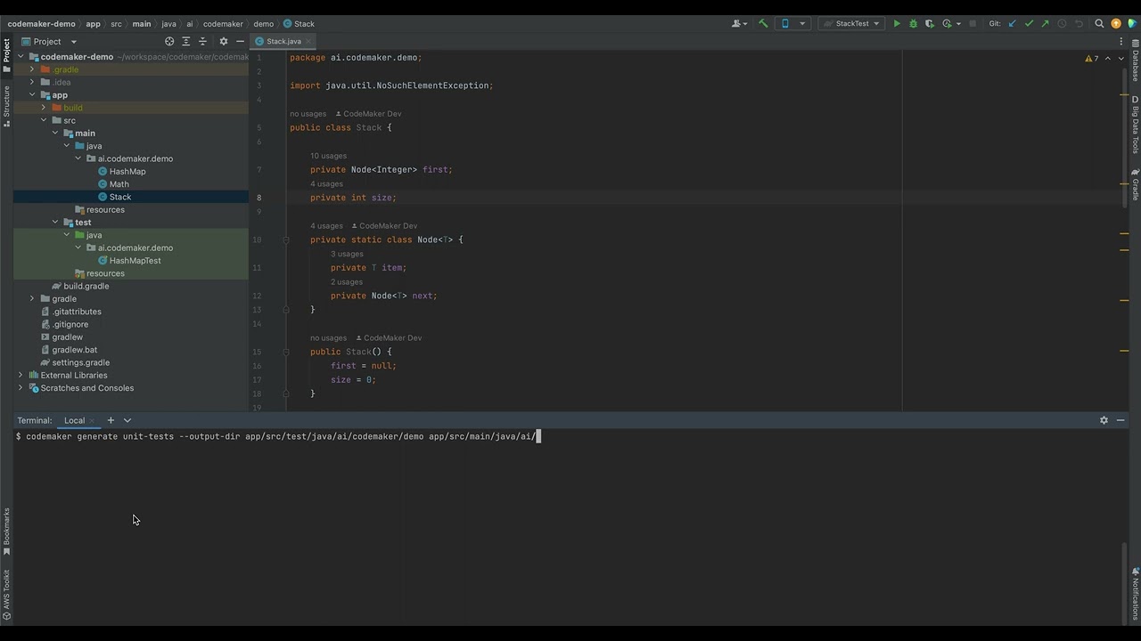 CodeMaker Developer Toolkit: Automating Unit Tests