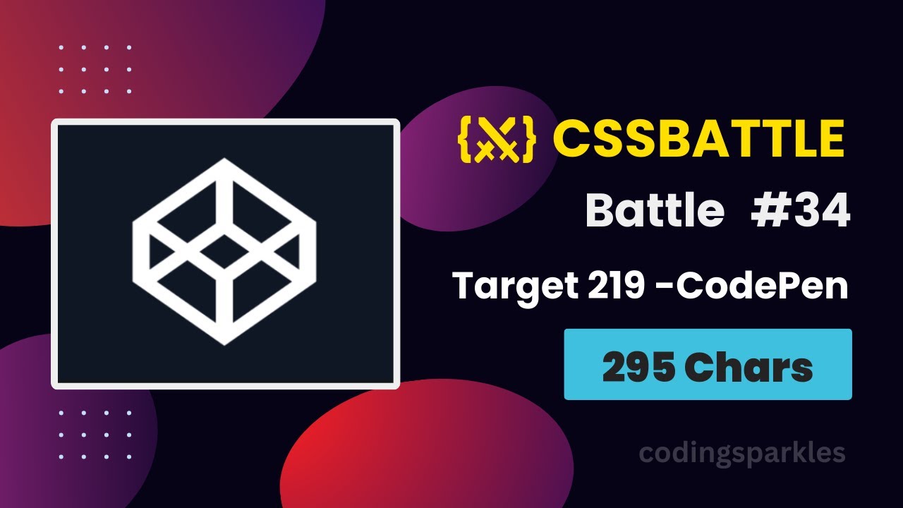 CodePen | CSS Battle | Target 219 | Battle #34 - Border