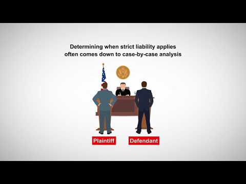 Strict Liability in Tort Law
