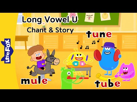 Long Vowel u-e | Magic e | Silent e | Phonics Chant and Story For Kids - Learn To Read | Little Fox