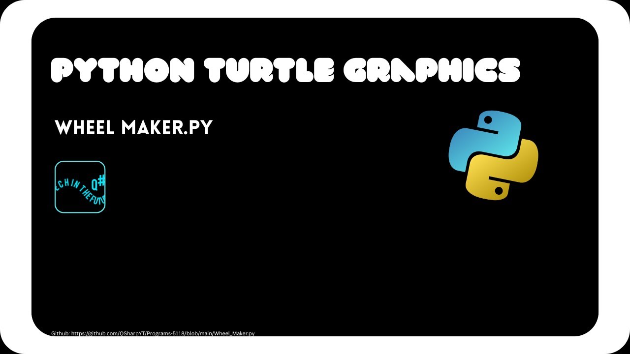 Python Turtle Graphics: Making For-Loop Wheels