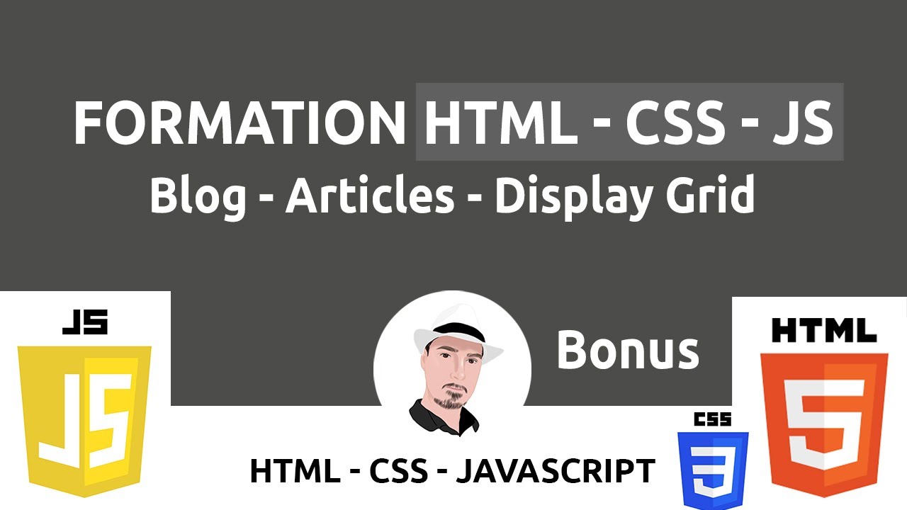 Formation HTML, CSS, JS (Bonus) - Blog & Articles