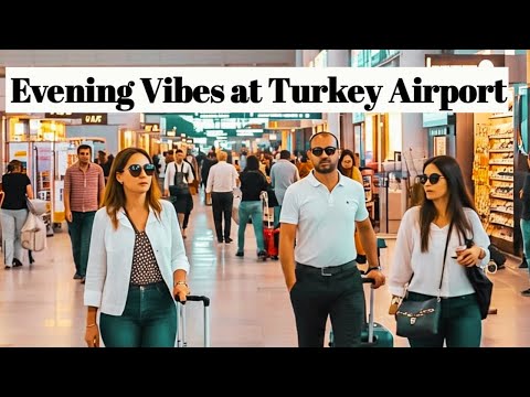 Istanbul Airport Evening Walk 🇹🇷 | Stunning Terminal Vibes.