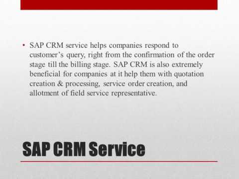 SAP CRM Tutorial - introduction overview