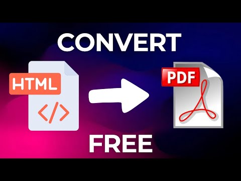 How to Convert HTML to PDF FREE