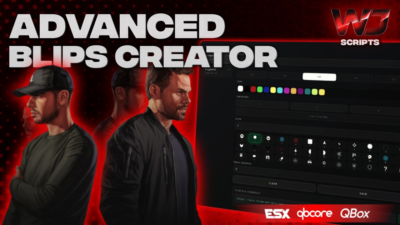 Advanced Blip Creator for Fivem (ESX / QBCore / QBox)