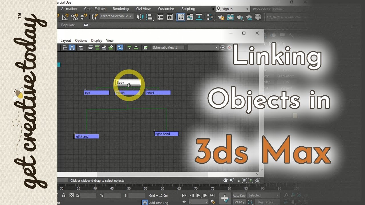 Get Creative Today with 3ds Max - linking objects