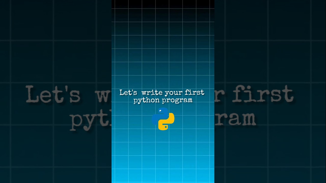 write your first python program || python #shorts#python #trending #shortvideo