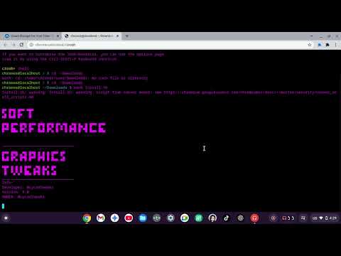 HOW TO RUN .SH FILES IN CROSH OR TERMINAL IN CHROMEBOOK! | @CarlTweaks