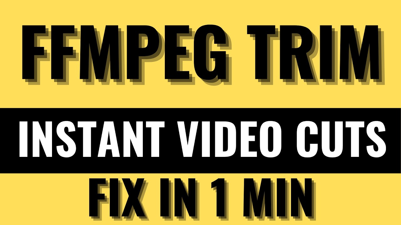 FFmpeg Trim Command - Copy Codec for Instant Results