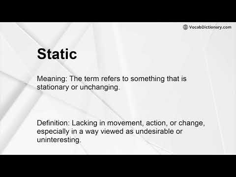 Static Meaning