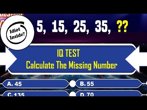 Calculate the Missing Number - IQ Test Numbers Sequence - Episode 3