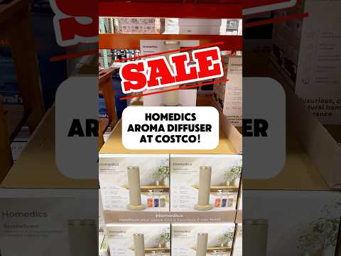 Costco Deal Alert! HOMEDICS Aroma Diffuser + 3 Oils — $20 Off This December‼️#costco #homefragrance