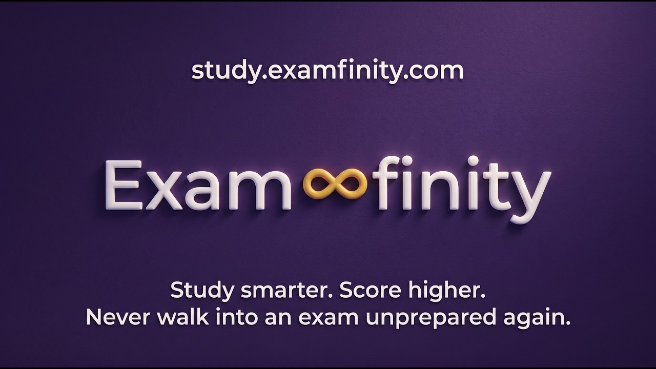 Examfinity — Study Smarter. Score Higher | AI-Powered Exam Study Platform