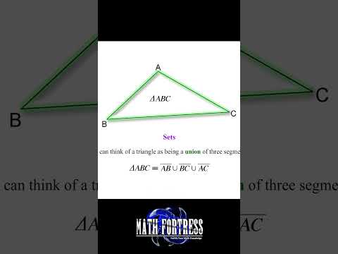Naming Triangles and Set Notation #education #mathematics