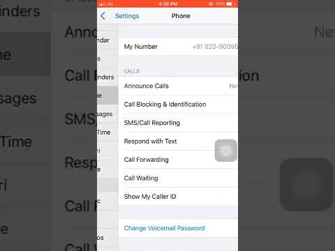 Iphone Incoming call name settings