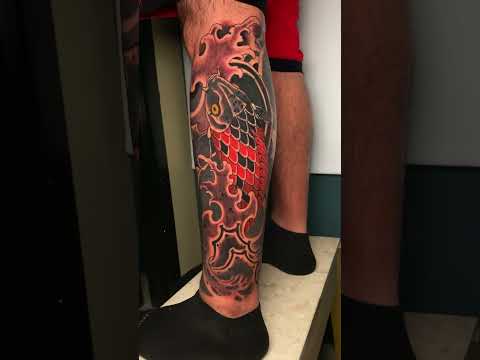 COVERUP TATTOO 😩😩😩 Japanese koi fish tattoo